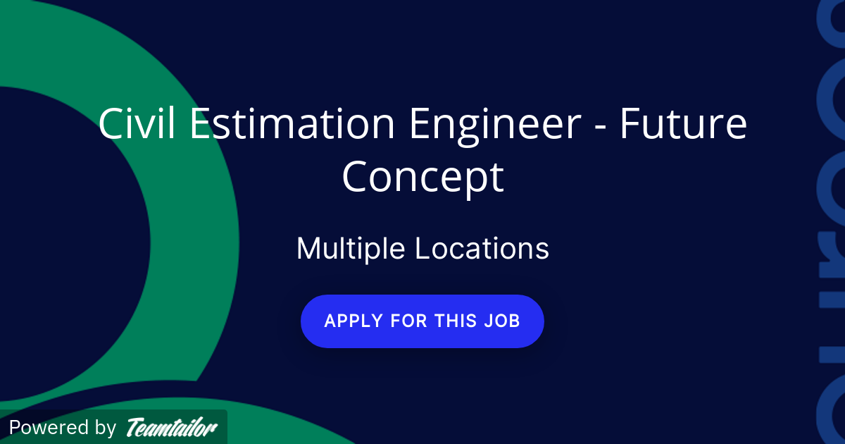 Civil Estimation Engineer - Future Concept - Qureos Inc