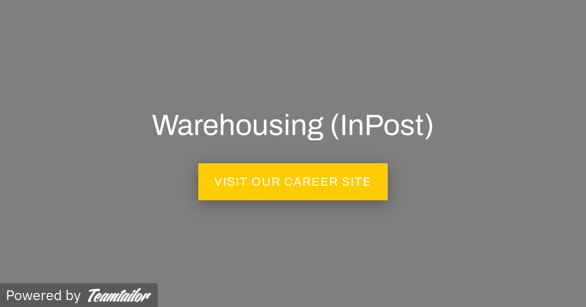 Warehousing - InPost UK
