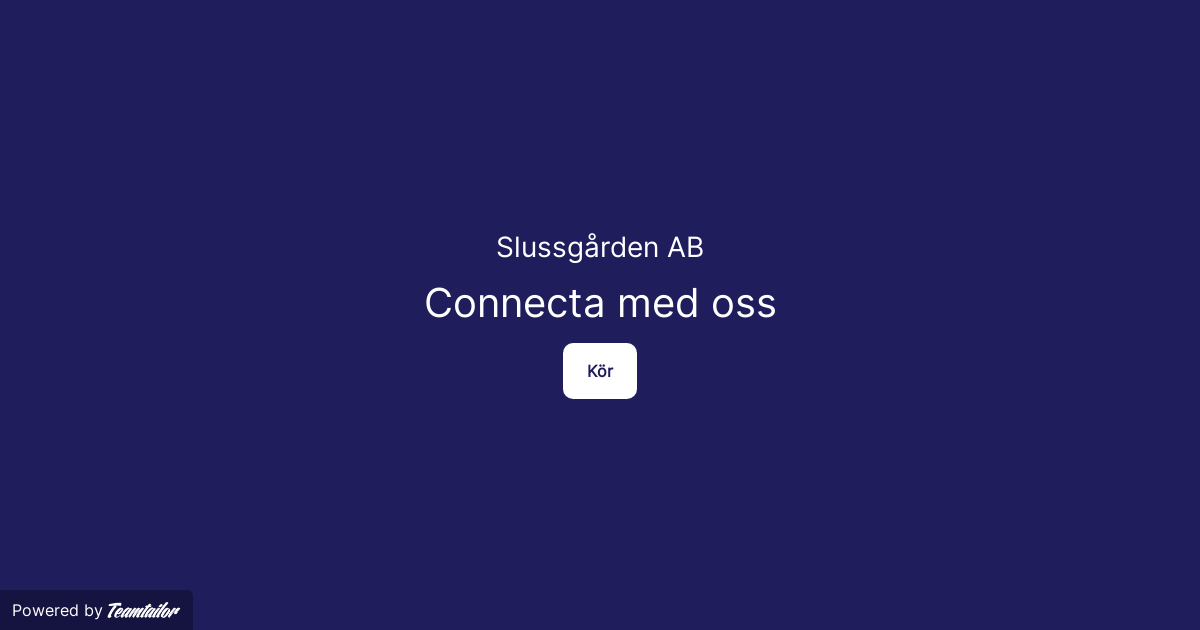Slussgården AB – Connect