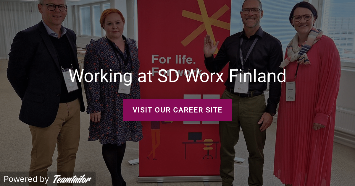 Working at SD Worx Finland - SD Worx