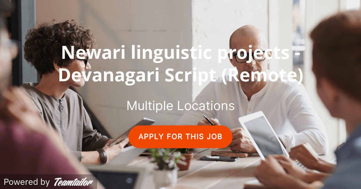 Newari linguistic projects - Devanagari Script (Remote) - Sigma Group