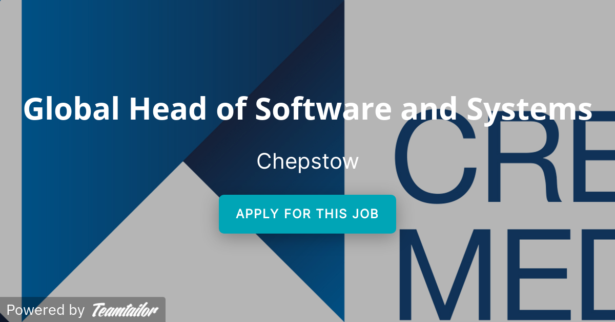 Global Head of Software and Systems - Creo Medical