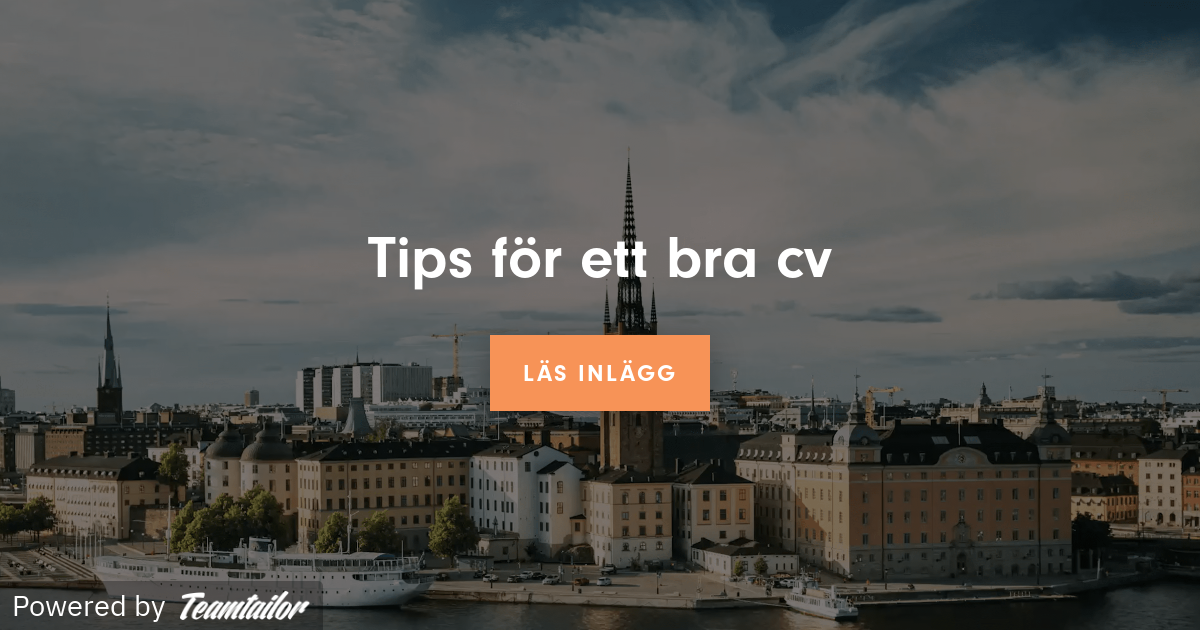 Tips för ett bra cv - Posts - Boardtalk