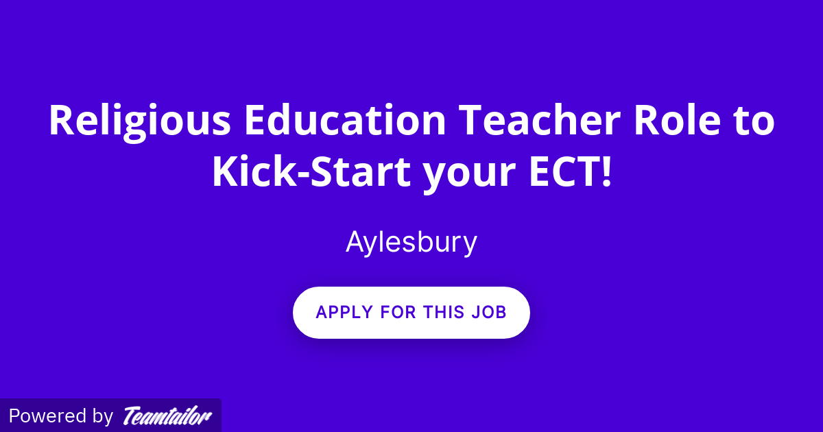 Religious Education Teacher Role to Kick-Start your ECT! - Wayman Learning Trust