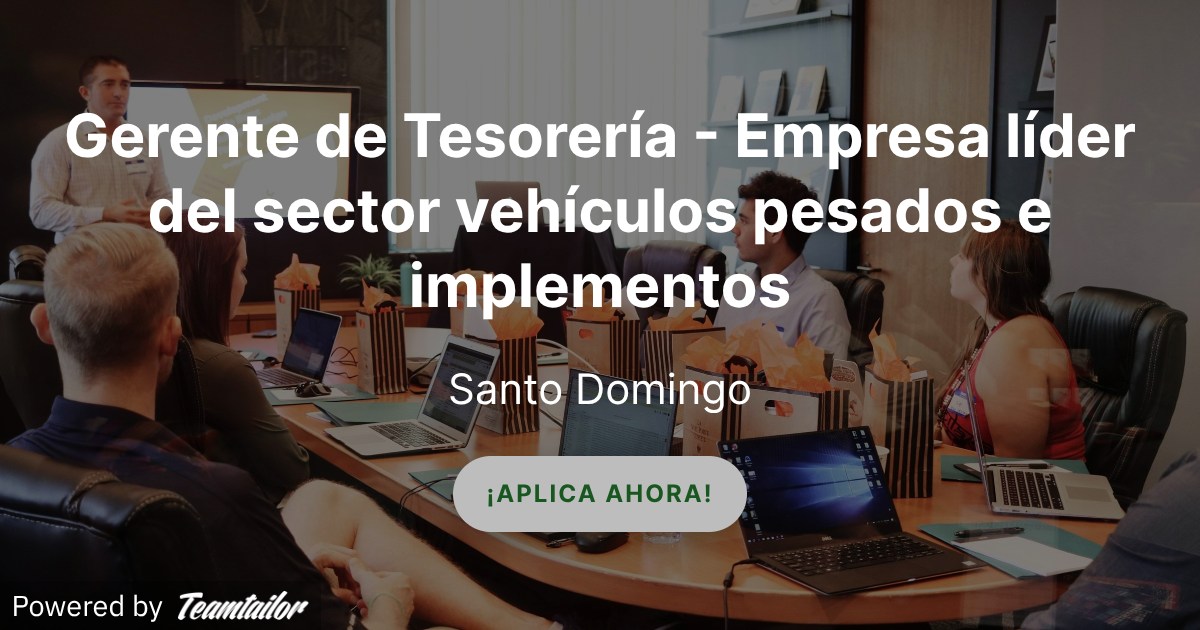 Supervisor Sr de Tesorería - Empresa líder del sector vehículos pesados ...