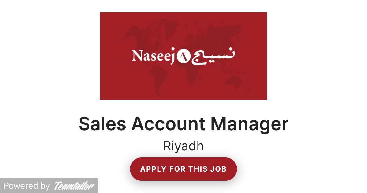 Sales Account Manager - Naseej