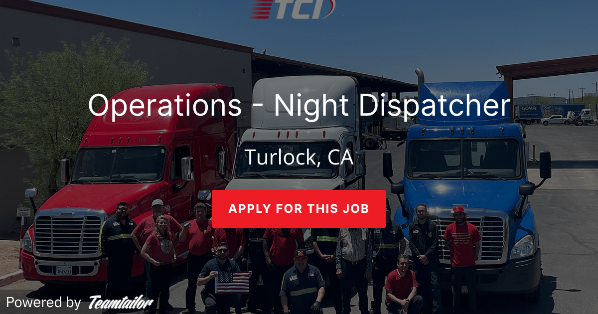 Operations - Night Dispatcher - TCI Transportation