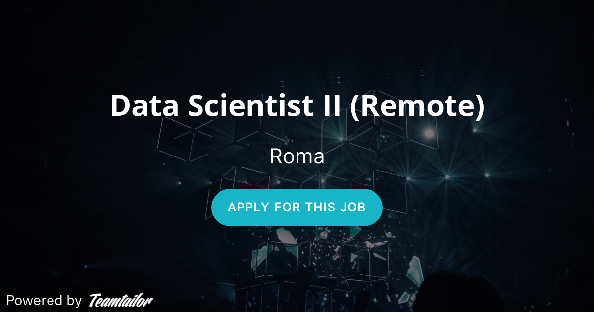 Data Scientist II (Remote) - Agile Lab