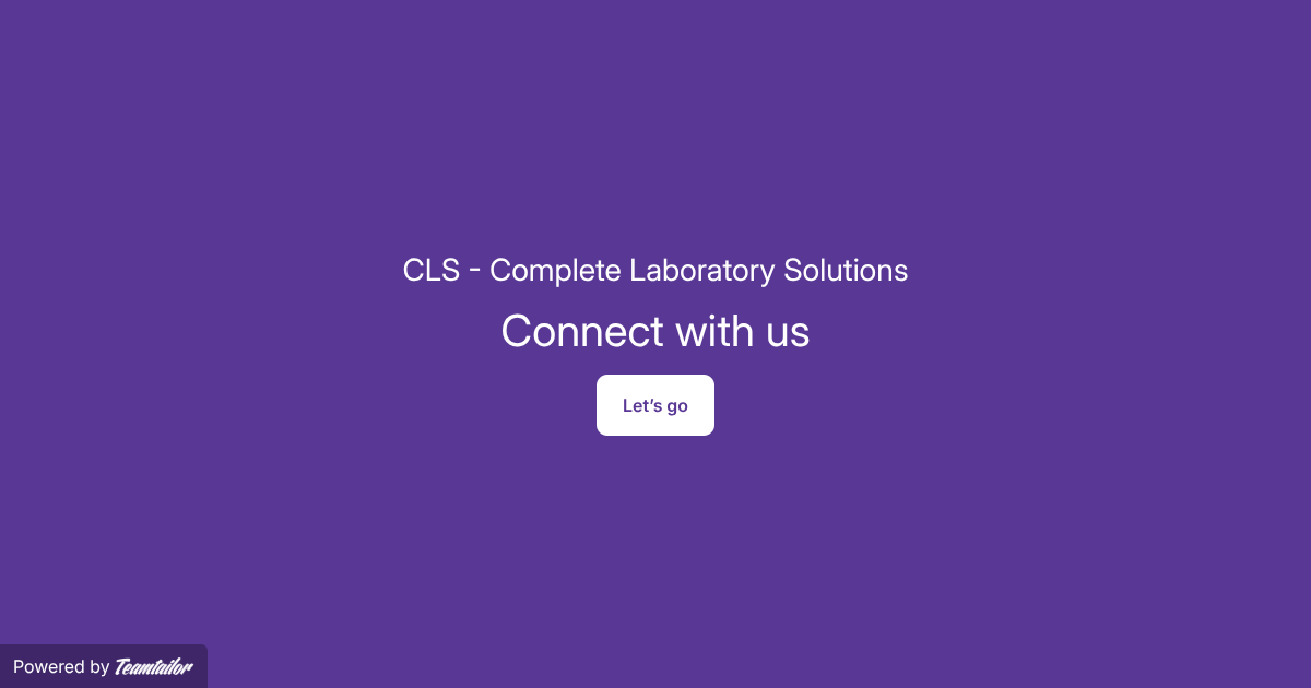 CLS - Complete Laboratory Solutions – Connect