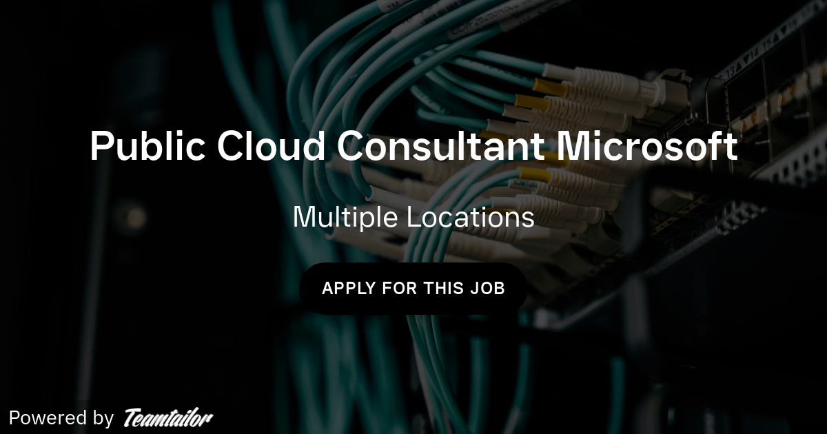 Public Cloud Consultant Microsoft - Dustin Sweden