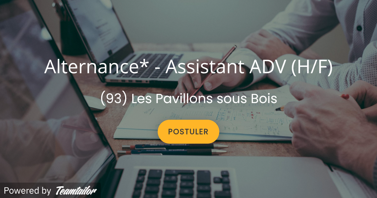 Alternance* - Assistant ADV (H/F) - Studi CFA