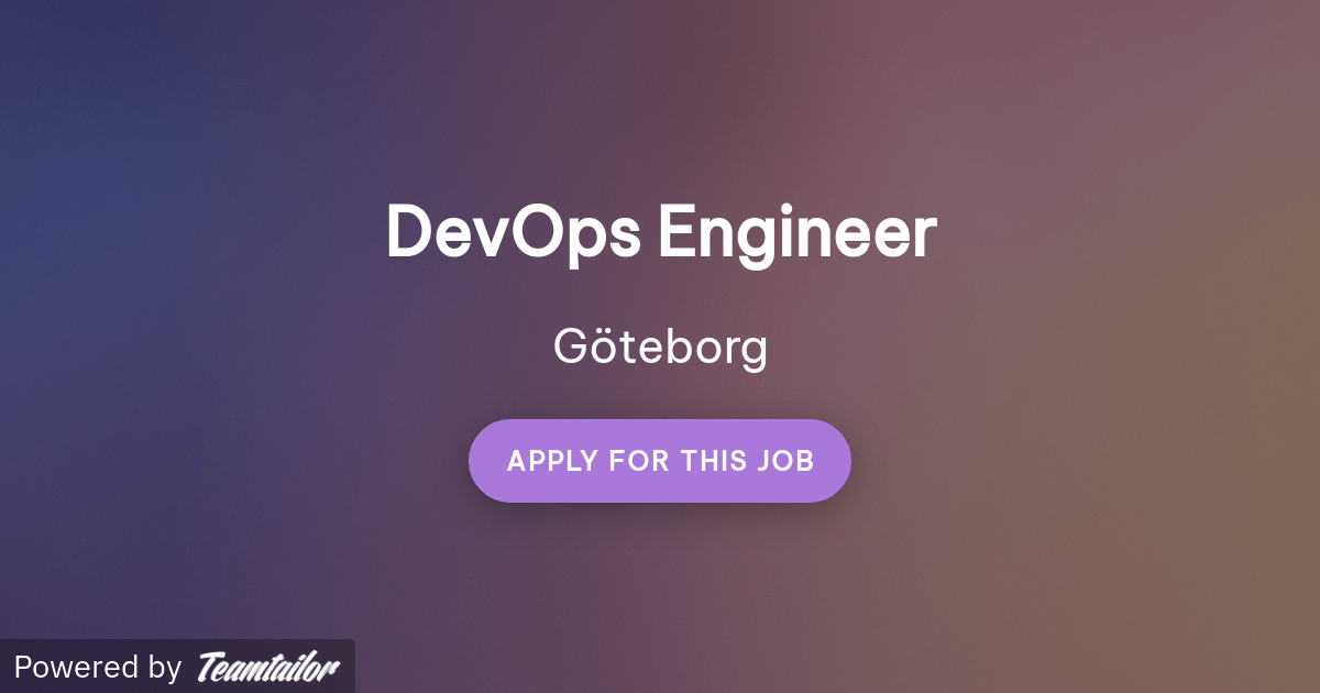 DevOps Engineer - Opera