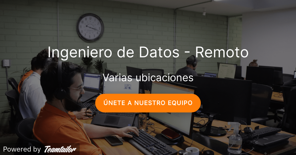 Ingeniero de Datos - Remoto - Sofka