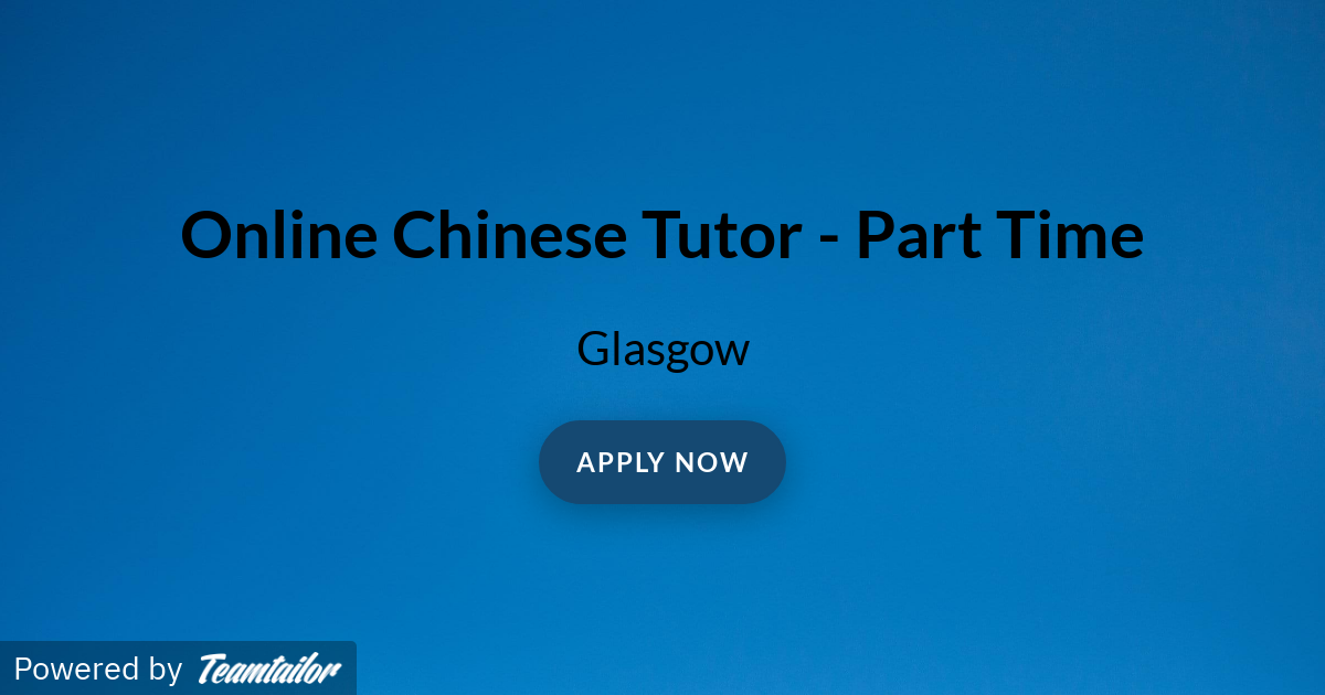 Online Chinese Tutor - Part Time - FindTutors