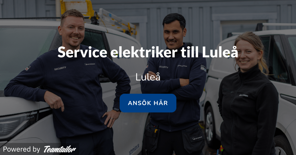 Service elektriker till Luleå - Actemium