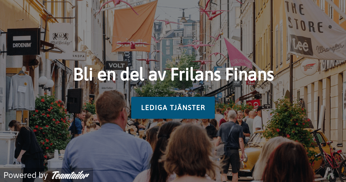 Lediga tjänster - Frilans Finans