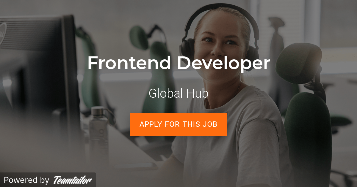 Frontend Developer - Centiro