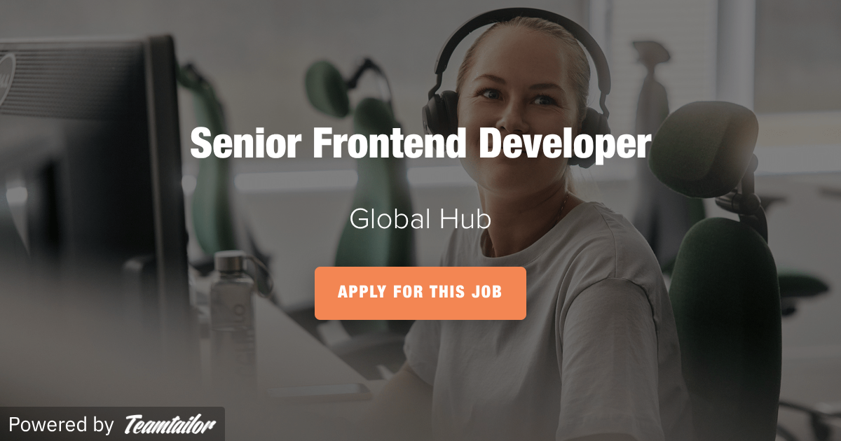 Frontend Developer - Centiro