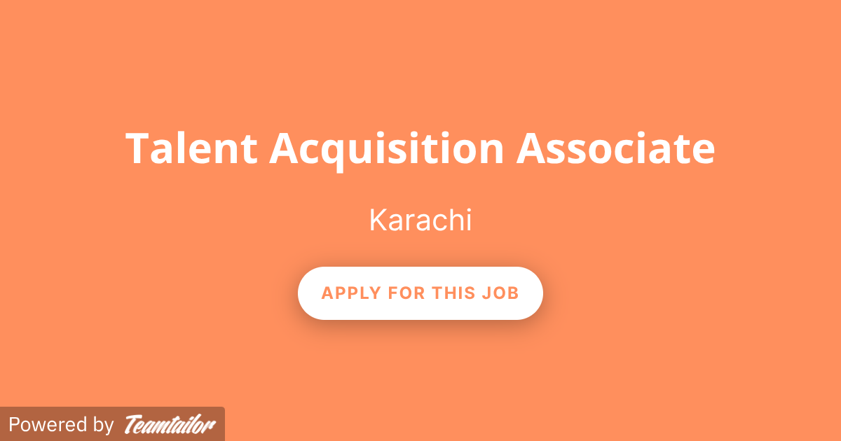 Talent Acquisition Associate - Burjline Builders