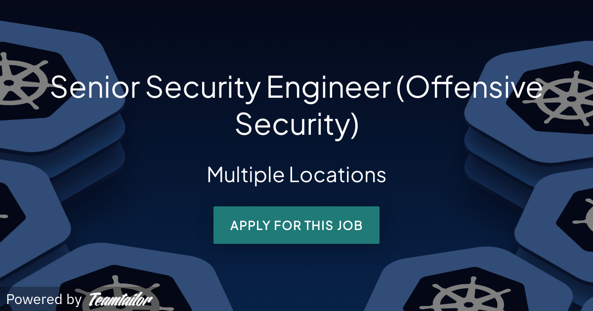 Senior Security Engineer (Offensive Security) - Spectro Cloud