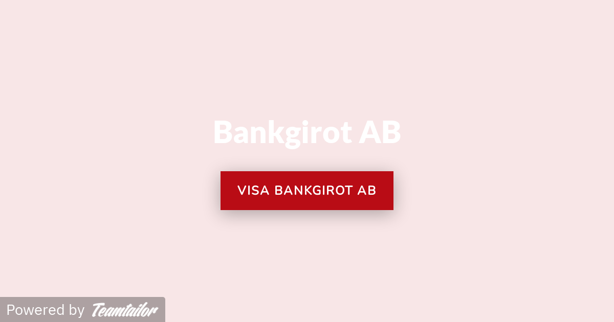 Bankgirot - Sveriges mest erfarna fintechbolag - Bankgirot