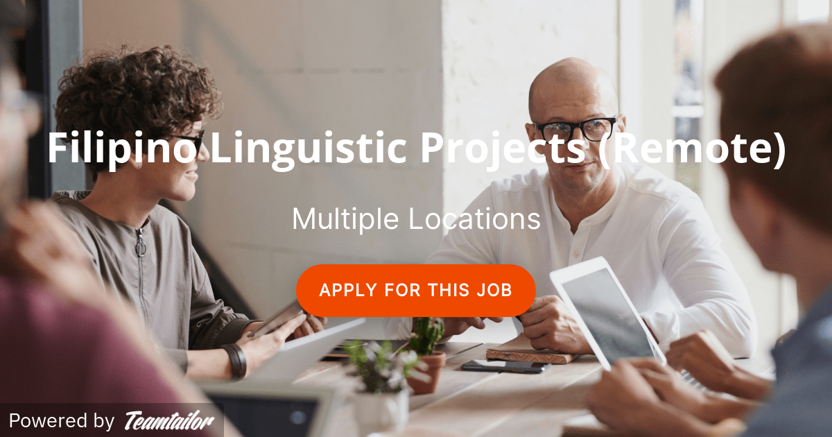 Filipino Linguistic Projects (Remote) - Sigma Group