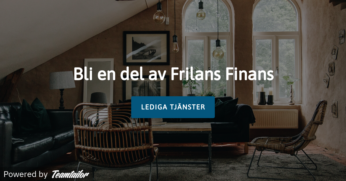 Lediga tjänster - Frilans Finans