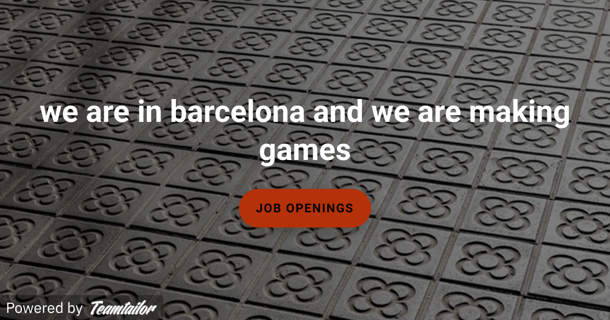 we're in Barcelona we're making games - Bespoke Pixel