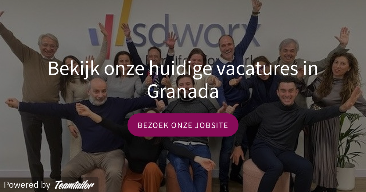 Bekijk onze huidige vacatures in Granada - SD Worx