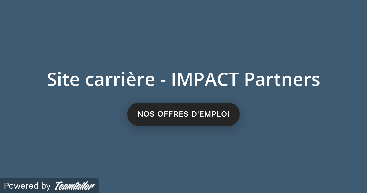 Site carrière - Impact Partners