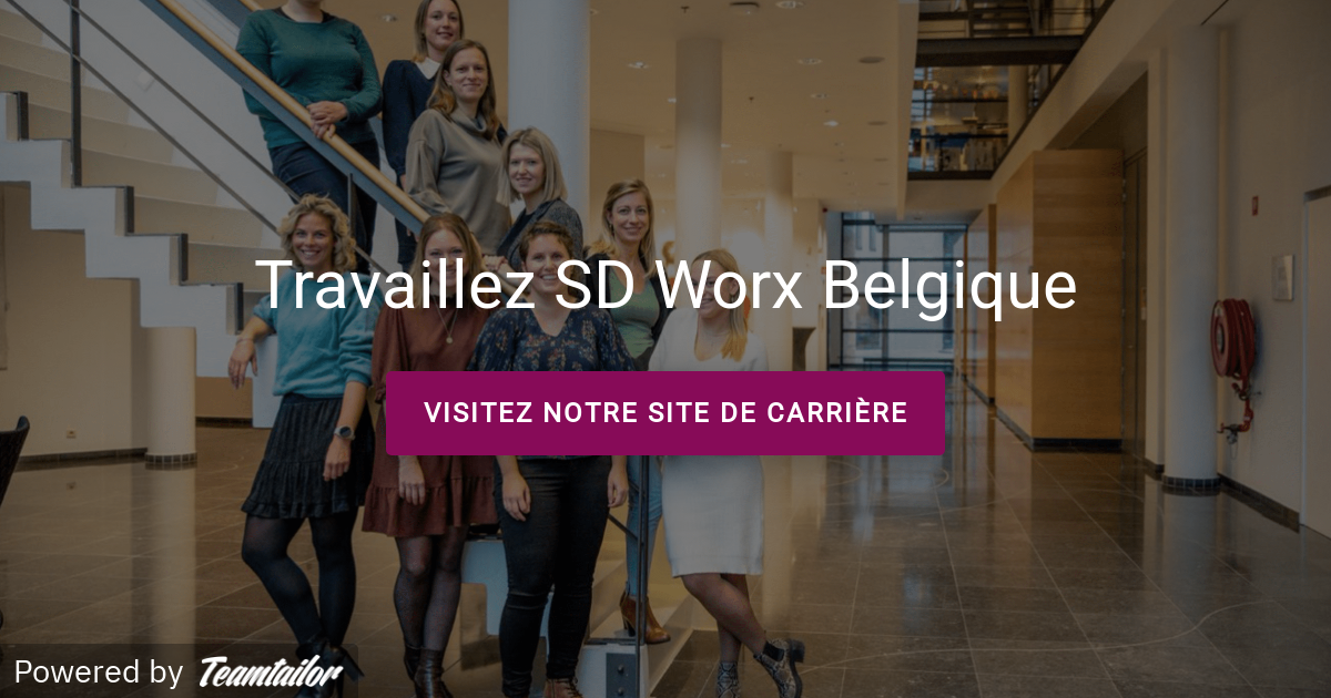 Travaillez SD Worx Belgique - SD Worx