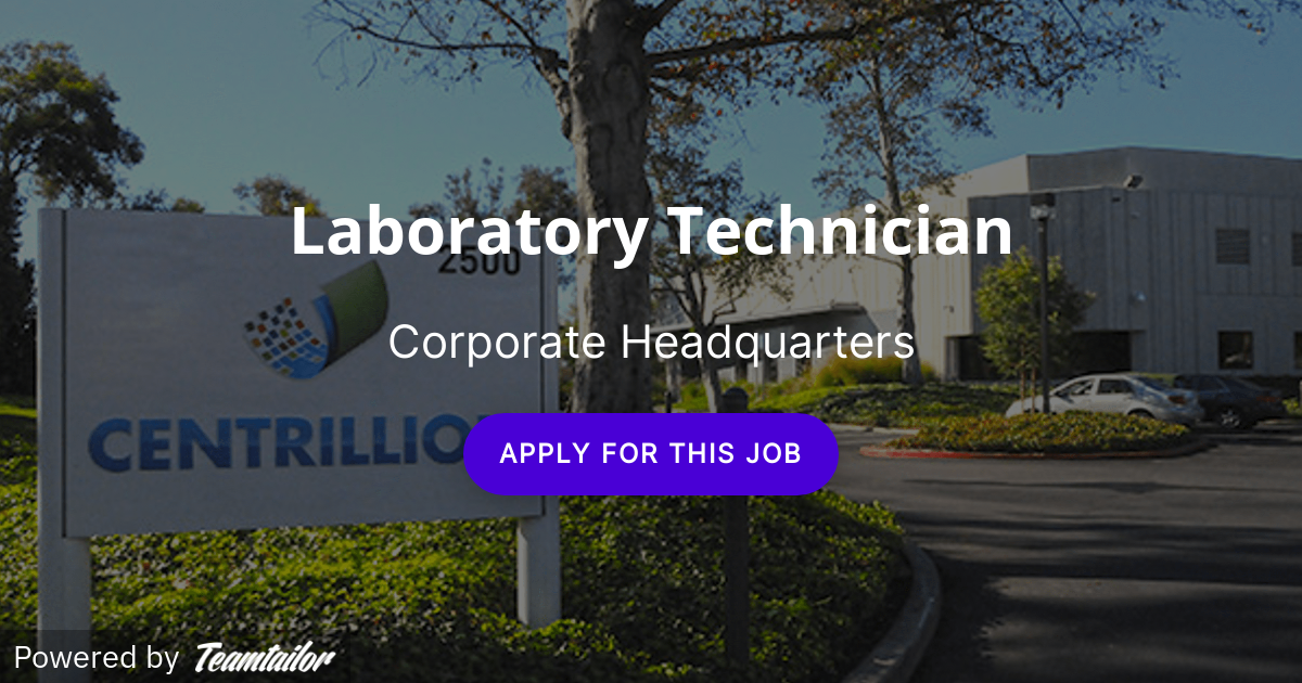 Laboratory Technician - Centrillion Technologies, Inc.