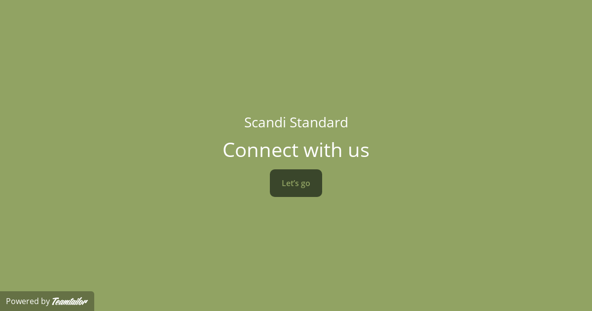 Scandi Standard – Connect