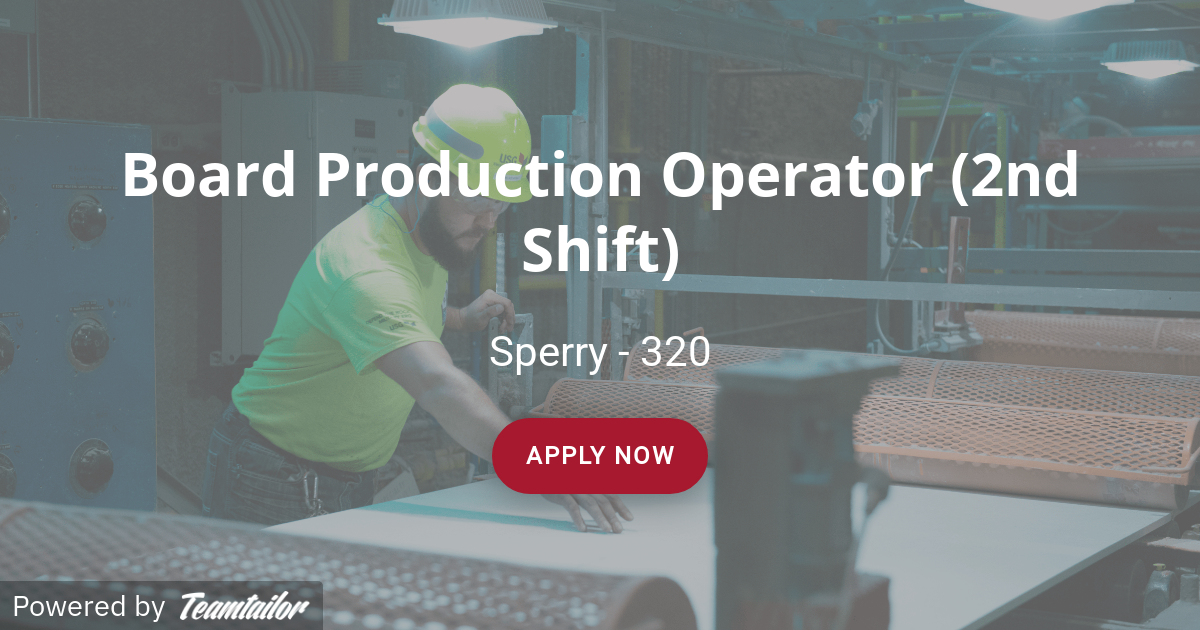Board Production Operator (2nd Shift) - USG Corporation