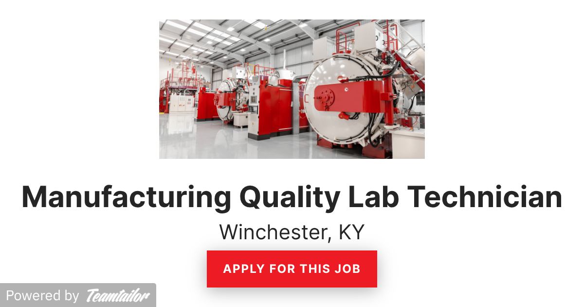 Manufacturing Quality Lab Technician - Bodycote North America