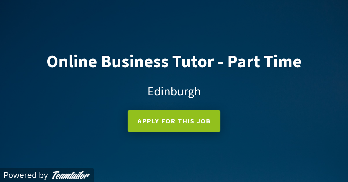 Online Business Tutor - Part Time - FindTutors