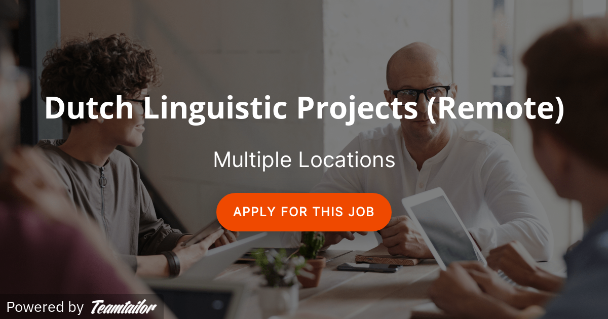 Dutch Linguistic Projects (Remote) - Sigma Group