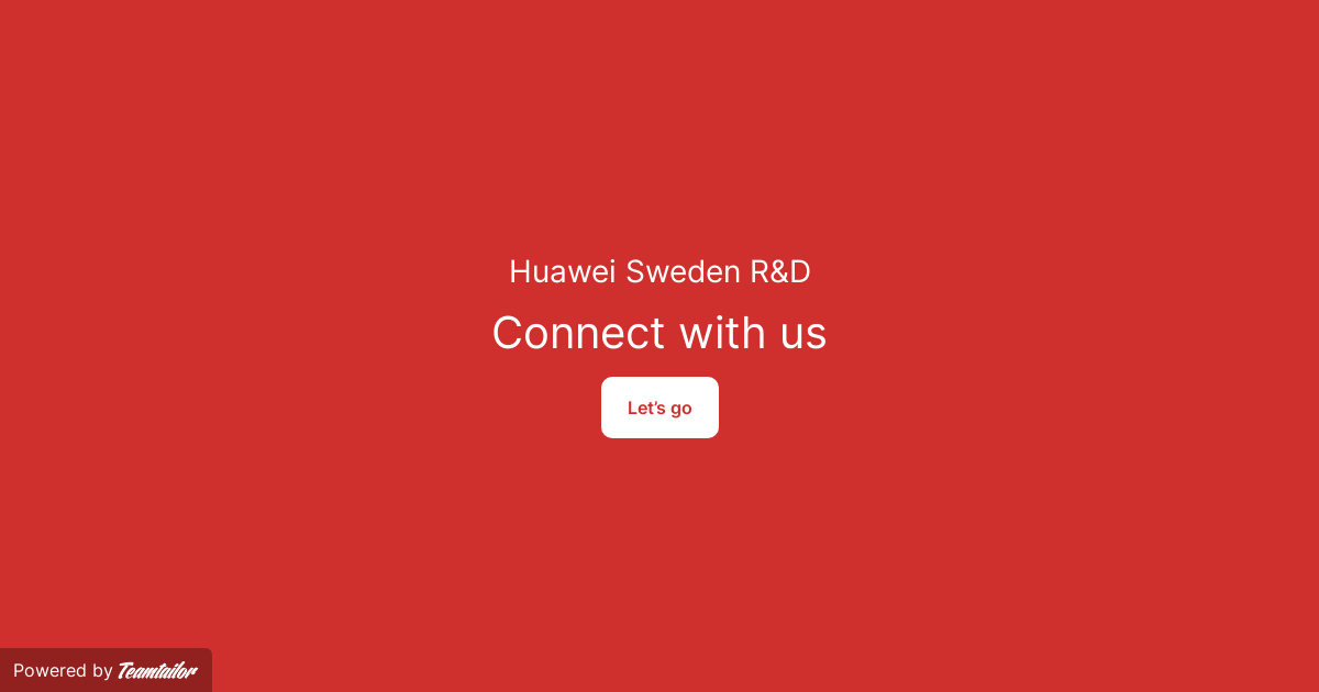 Huawei Sweden R&D – Connect