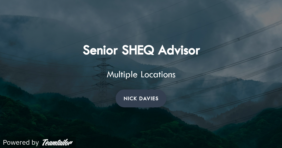 Senior SHEQ Advisor - OCU