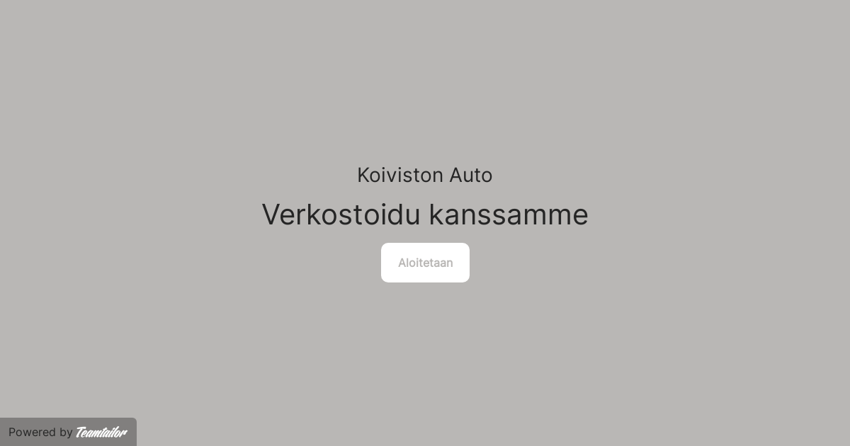 Koiviston Auto – Connect