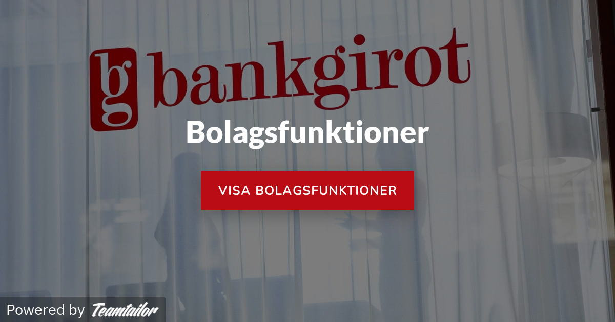 Bolagsfunktioner - Bankgirot