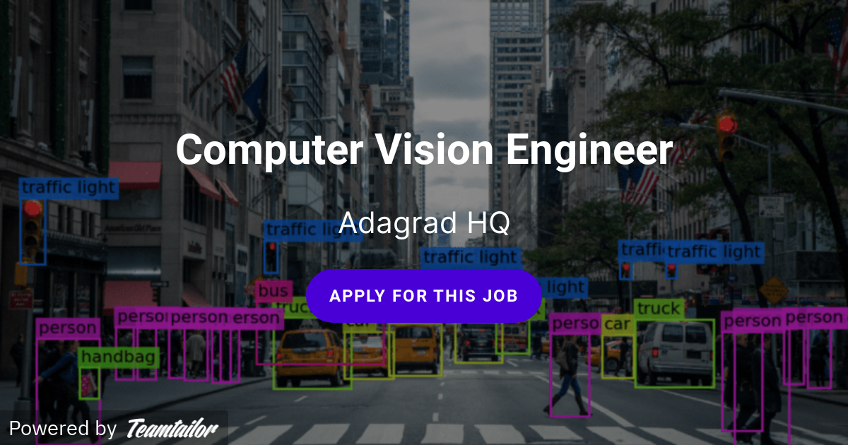 Computer Vision Engineer - Adagrad AI