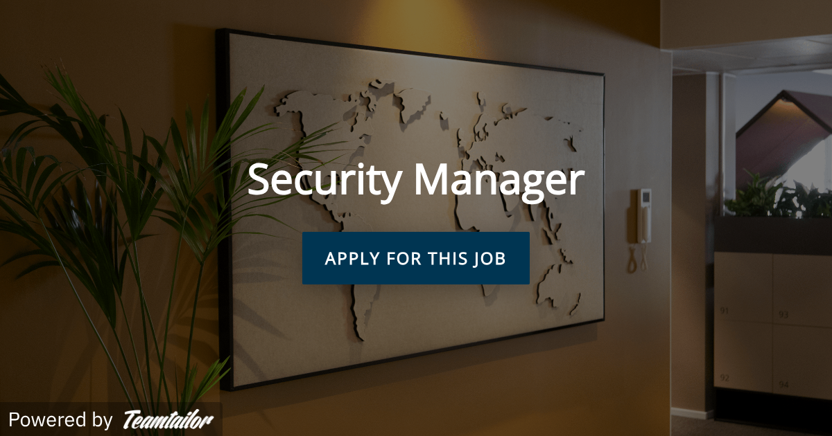 Security Manager - Swedfund