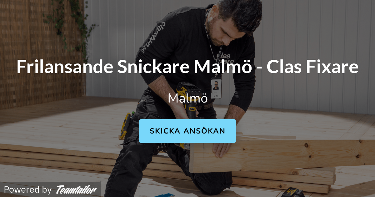Frilansande Snickare Malmö - Clas Fixare - Clas Fixare AB