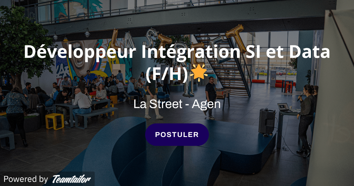 Développeur Intégration SI et Data (F/H)🌟 - Fonroche Lighting