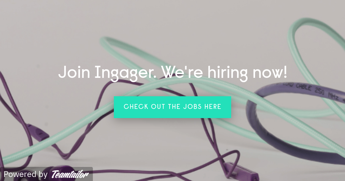 Check out the jobs here - Ingager