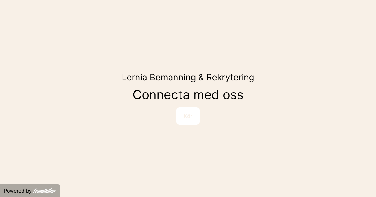 Lernia Bemanning & Rekrytering – Connect