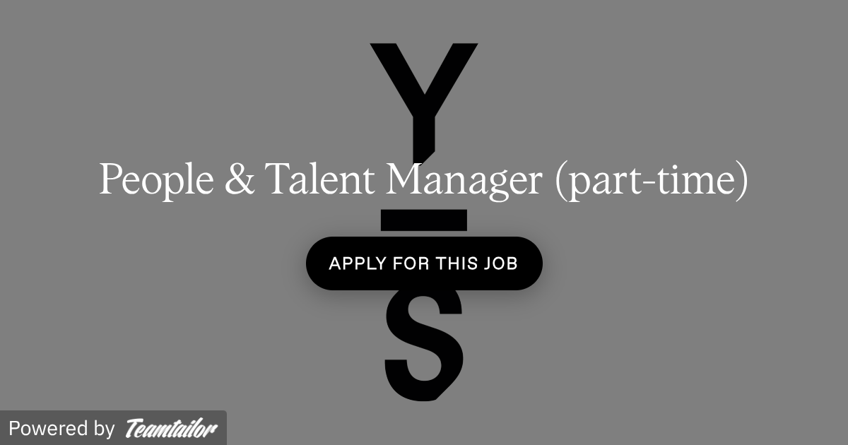 People & Talent Manager (part-time) - Your Studio
