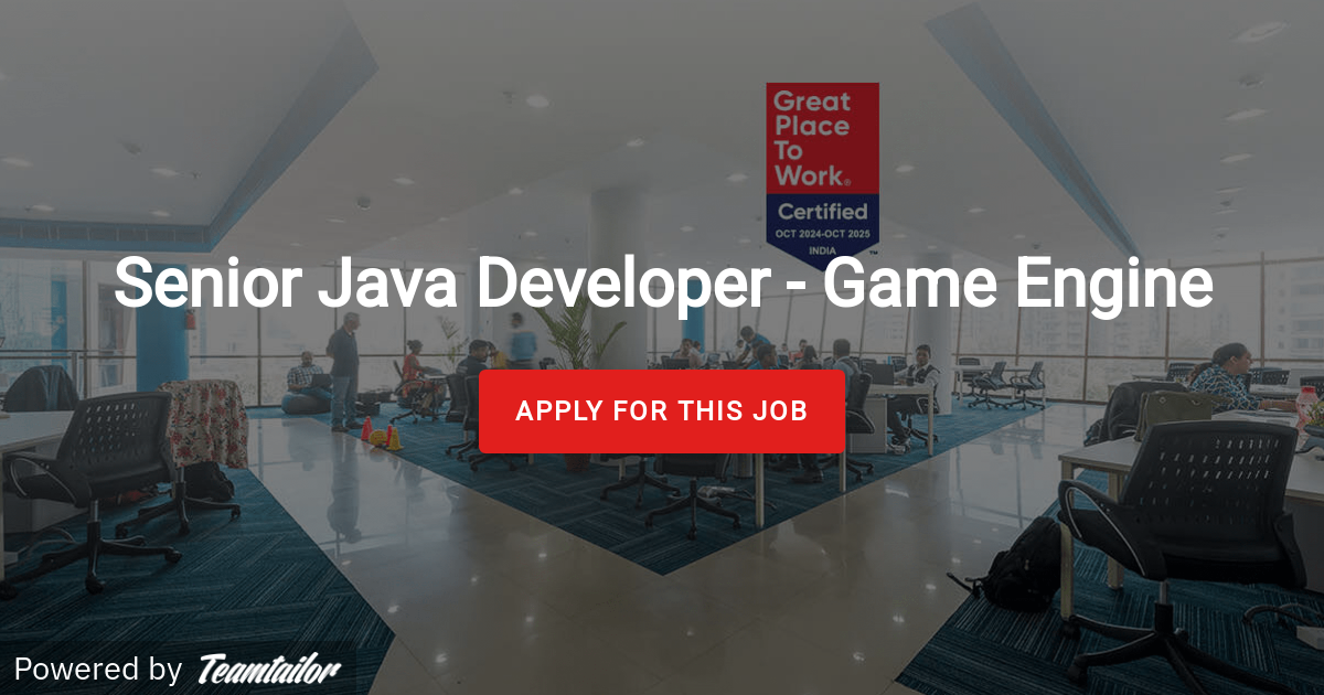 Senior Java Developer - Game Engine - Gridlogic