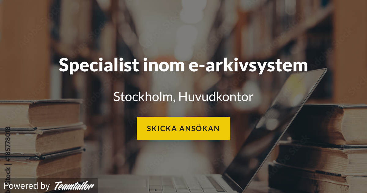 Specialist inom e-arkivsystem - ArkivIT